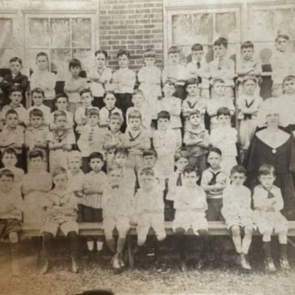 Art | Antique Class Photo With Priest Nun Early 190s Catholic School ...